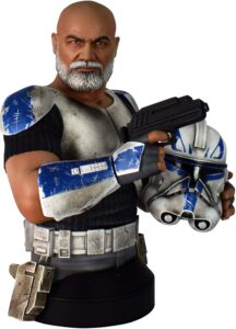 diamond select toys star wars the clone wars: commander rex 1:6 scale deluxe mini-bust, multicolor