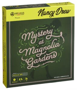 hunt a killer nancy drew - mystery at magnolia gardens, immersive murder mystery game, examine evidence, eliminate suspects, catch the culprit, for aspiring detectives, game night, amz exclusive