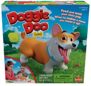 doggie doo corgi game - unpredictable action - feed the doggie and collect his doo to win by goliath, multi color