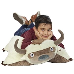 pillow pets 30” jumboz appa stuffed animal, nickelodeon avatar: the last airbender plush toy, white