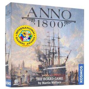 anno 1800 - a kosmos game from thames & kosmos | a civilization game based on the video game | designed by martin wallace| for 2-4 players, ages 12 and up