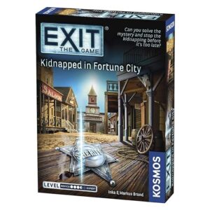 exit: kidnapped in fortune city| exit: the game - a kosmos game | family-friendly, card-based at-home escape room experience for 1 to 4 players, ages 12+