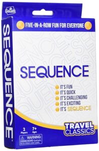 travel classics: sequence - the exciting game of strategy in a compact travel version by goliath, white