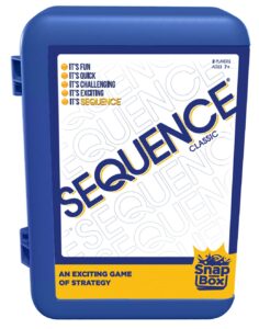 sequence snap box - the exciting game of strategy in a compact travel case by goliath, multi color