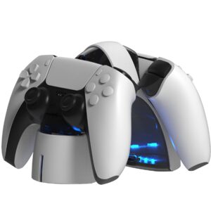 ps5 charging station,dual charging dock for play station 5 dualsense game controller support fast charging