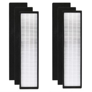 yweller flt5000 flt5111 replacement filter c compatible with germguardian ac5000, ac5000e, ac5250pt, ac5350b, ac5350bca, ac5350w, ac5300b,cdap5500bca,cdap5500wsp,black+decker bxap040,bxap250 (2+4)