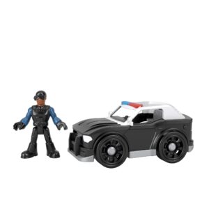 fisher-price imaginext super cruiser, push-along toy police car and character figure set for preschool kids ages 3-8 years