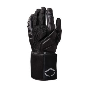 evoshield trench lineman adult gloves - black, small