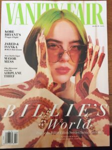 vanity fair magazine (march, 2021) billie eilish cover