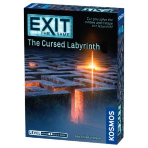 exit: the cursed labyrinth | exit: the game - a kosmos game | family-friendly, card-based at-home escape room experience for 1 to 4 players, ages 10+