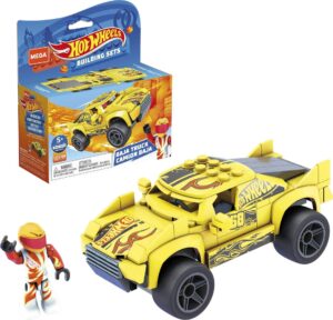 hot wheels mega construx baja truck construction set, building toys for kids