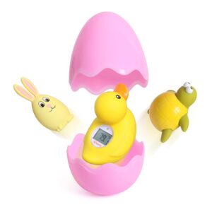 doli yearning baby bath thermometers classic duck shape baby bath toys baby gifts| squirting squeaking bath toys for toddlers infant kids boys girls |novelty shower favor| spray water bath toy……