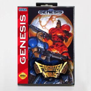 16 bit sega md game cartridge with retail box - forgotten worlds game card for megadrive genesis system