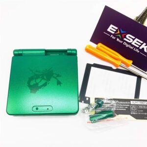 exsek full parts replacement housing shell pack for gameboy advance gba sp emerald (sp ray)