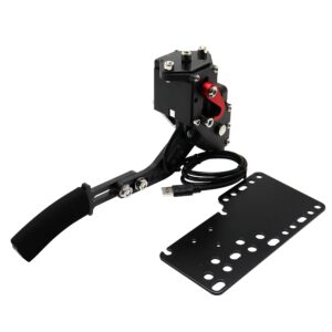 cxcesns universal racing sim shifter & handbrake desk mount clamp compatible with logitech g driving force shifter, thrustmaster th8a, th8s, tssh shifter, g29/920/923, t248/300/500 steering wheel and