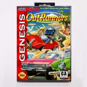 aditi outrunners game cartridge 16 bit md game card with retail box for sega mega drive for genesis