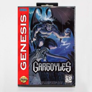 aditi 16 bit sega md game cartridge with retail box - gargoyles game card for megadrive genesis system