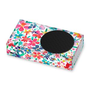 head case designs officially licensed ninola colorful petals spring art mix vinyl sticker gaming skin decal cover compatible with xbox series s console