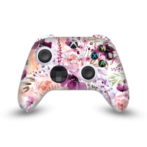 head case designs officially licensed anis illustration floral chaos art mix vinyl sticker gaming skin decal cover compatible with xbox series x/s controller