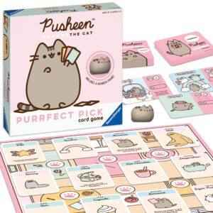 ravensburger pusheen purrfect pick game - fun family activity | ideal for cat lovers and pusheen fans | engaging gameplay | suitable for ages 8 and up | pink edition