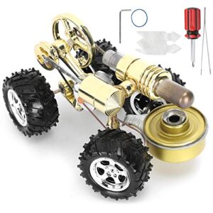 hot air stirling engine car engineer generator model science experiment physical car toy stem early educational toy for kids adults learning