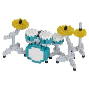 nanoblock - instruments - drum set, collection series building kit