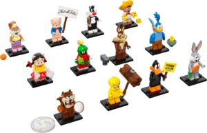 lego minifigures looney tunes 66667 building kit; cool toys to add fun action to sets; an awesome collectible gift for looney tunes fans or kids of any age, new 2021 (6 pack)