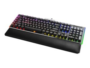 evga usb z20 rgb optical mechanical gaming keyboard, optical mechanical switches (clicky), 812-w1-20us-kr, black