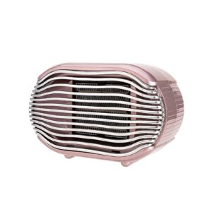 xthermal portable office heater - ceramic heater for desk use 800w power output - warm hands, legs - useful for bedroom and kitchen also (pink)