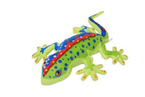 cazoyee realistic lizard stuffed animal, colorful gecko stuffed animal, durable gecko plush reptilian toy, lizard plush gift for kids, unique plushie decoration, 22”