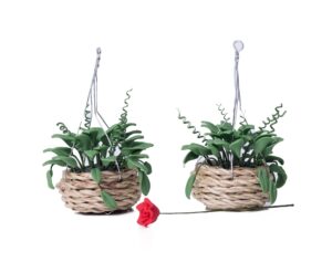 taponukea miniature dollhouse plants dollhouse furniture and accessories hanging plant pot model 1 12 scale