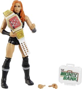 wwe becky lynch elite collection action figure, 6-in/15.24-cm posable collectible gift for wwe fans ages 8 years old & up