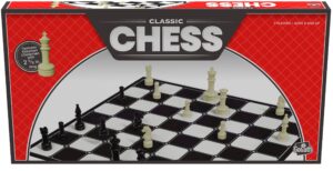 chess with folding board and full size chess pieces (amazon exclusive) by goliath