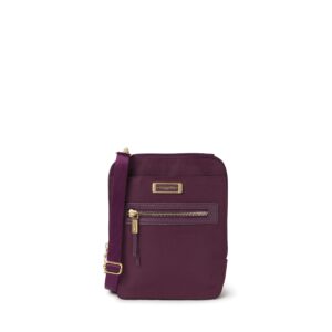 baggallini womens brooke crossbody, plum berry, one size us