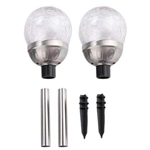 ball stake light, high brightness waterproof garden stake lights, sturdy and durable lawn for home