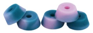 teak tuning bubble bushings pro duro series in pink and teal swirl - loose (61a) - custom molded fingerboard tuning