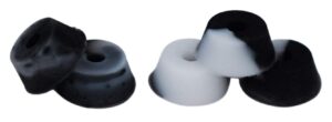 teak tuning bubble bushings pro duro series in black and white swirl - extra loose (51a) - custom molded fingerboard tuning