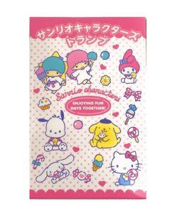 sanrio characters playing card hello kitty, little twin stars, my melody, cinnamoroll, pompompurin, pochacco 3.5in x 2.4in x 0.7in with paper case