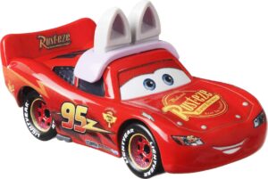 disney cars toys toys lightning mcqueen as easter buggy, miniature, collectible racecar automobile toys based on cars toys movies, for kids age 3 and older, multicolor