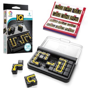 smartgames iq circuit portable travel game with 120 challenges for ages 8-adult