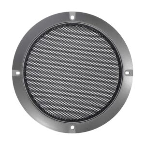 x autohaux 5" titanium tone car audio speaker cover mesh subwoofer grill horn guard protector