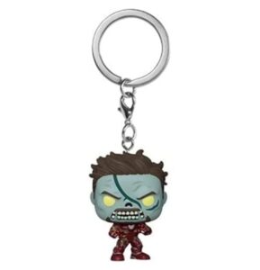 funko pop! keychain: what if? zombie iron man