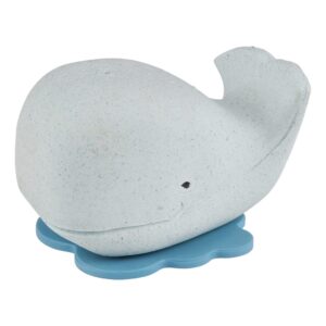 hevea squeeze'n'splash whale bath toy - bath toy for babies and toddlers - 100% natural rubber, plant based, plastic-free, bpa-free