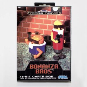 bonanza bros 16 bit sega md game card with retail box for sega mega drive for genesis