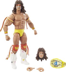 wwe mattel ultimate warrior royal rumble elite collection action figure with authentic gear & accessories, 6-in posable collectible gift for fans ages 8 years old & up,multicolor