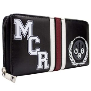 my chemical romance mcr rock band coin and card purse black, black, one size, clutch