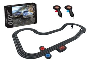 scalextric g1171m micro james bond 007 race set - battery slot car race track sets, 1:64 scale set, electric racing toys for adults/kids, racetrack games, cars gifts, age 8+