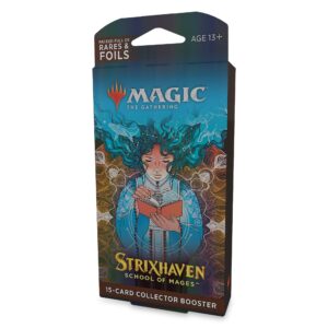 magic: the gathering strixhaven collector booster pack | 15 magic cards, blue