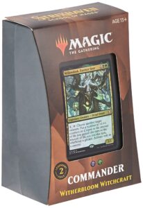 magic: the gathering strixhaven commander deck – witherbloom witchcraft (black-green)