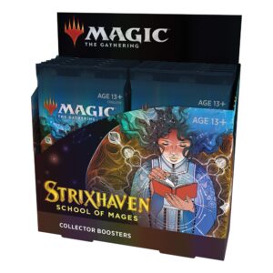 magic the gathering strixhaven collector booster box | 12 packs (180 magic cards)